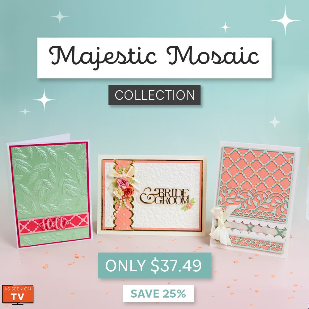 3D Embossing Folders & Majestic Mosaic Collection – Tonic Studios USA