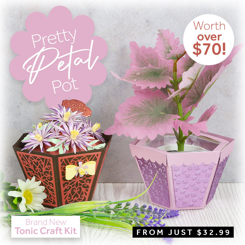 Tonic Craft Kit 85 - Pretty Petal Pot – Tonic Studios USA