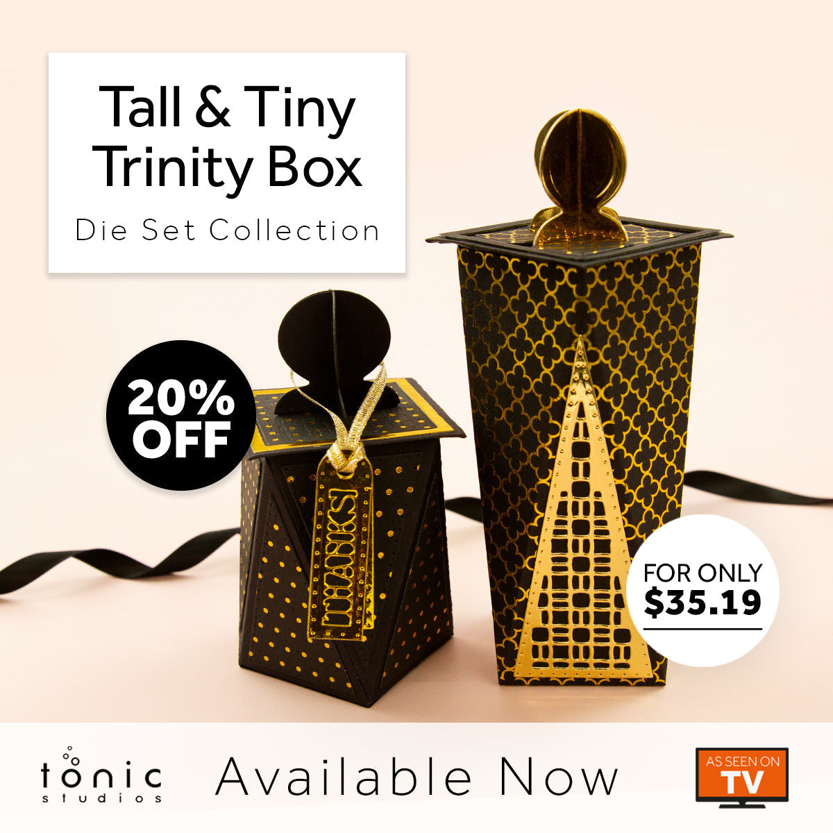 Tall & Tiny Trinity Box Die Set Launch – Tonic Studios USA