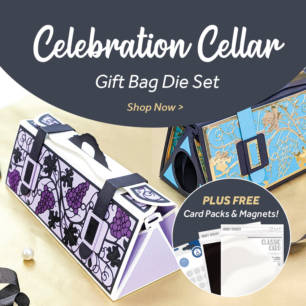 Celebration Cellar Gift Bag Die Set – Tonic Studios USA