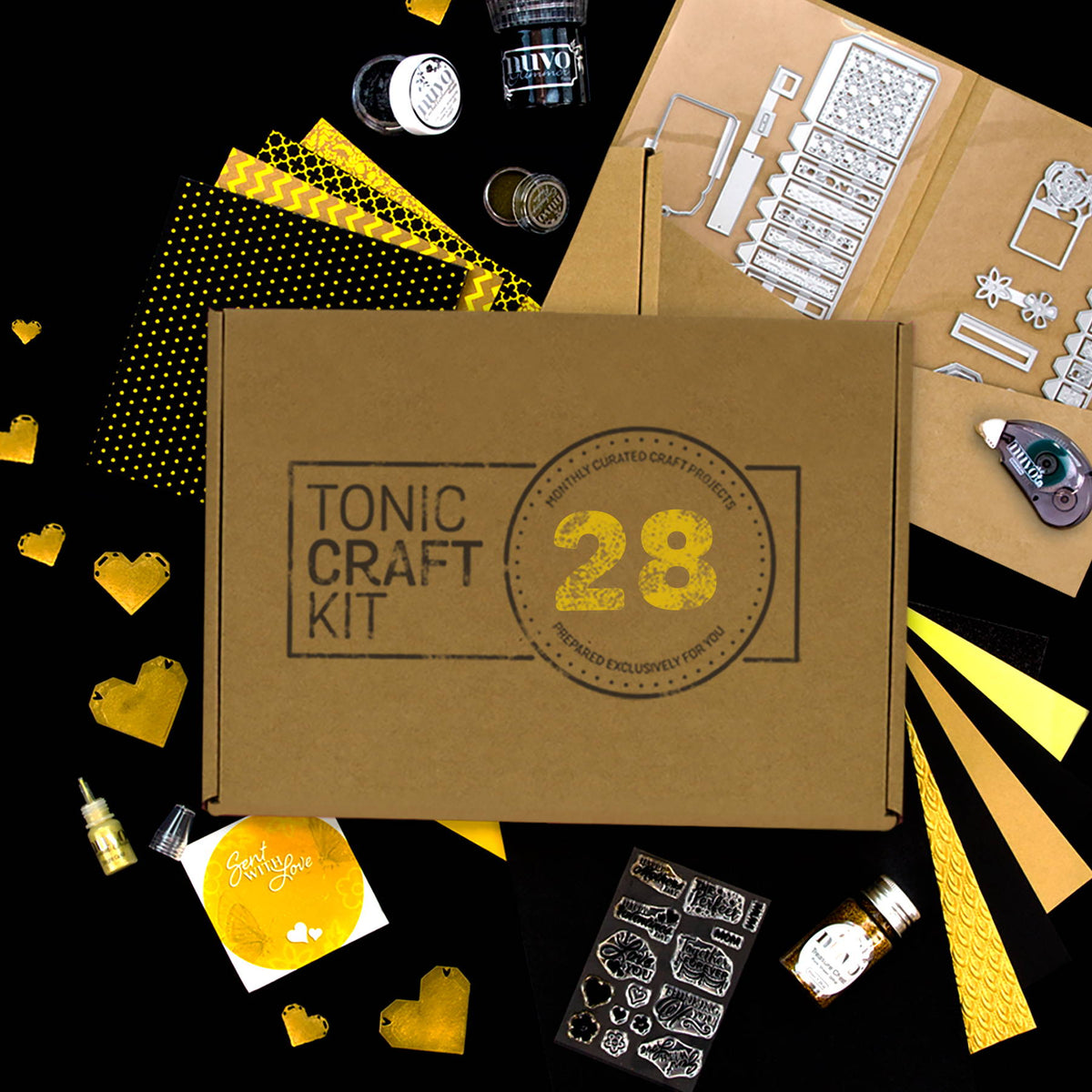 Tonic Craft Kit 28 - Heart of Gold - Inspiration – Tonic Studios USA