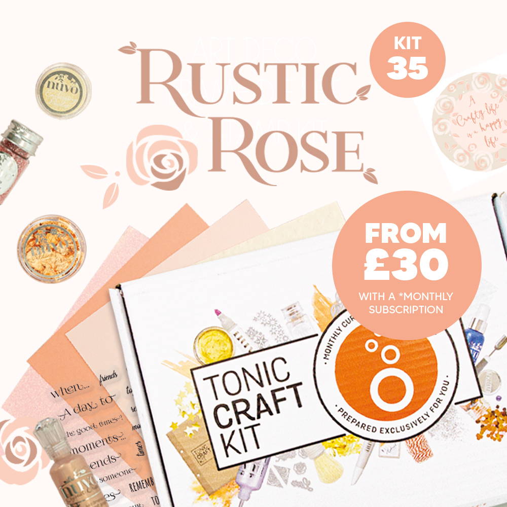Tonic Craft Kit 35 - Rustic Rose Die Set - Inspiration – Tonic Studios USA