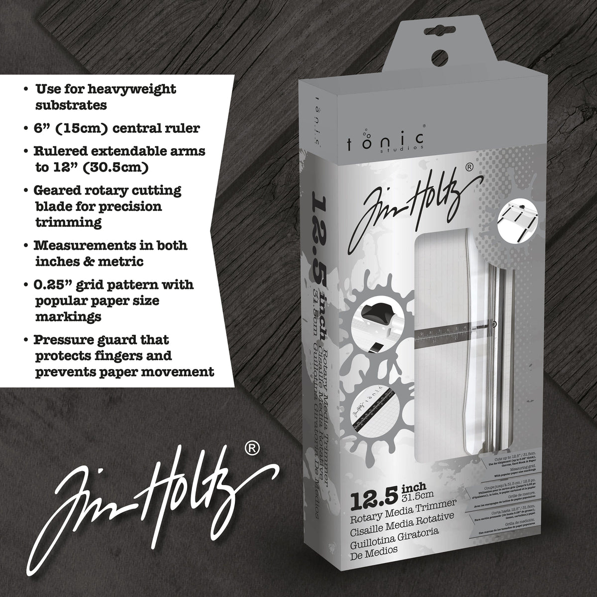 Tim Holtz - Rotary Media Trimmer - 12.5" / 31.5cm - 3960e – Tonic ...