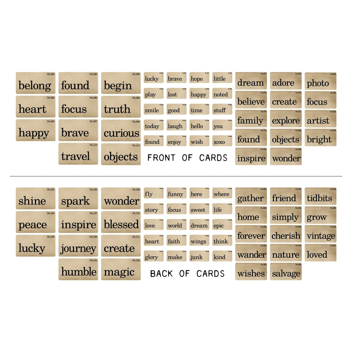 Idea-Ology Double-Sided Flashcards from Tim Holtz – Tonic Studios USA