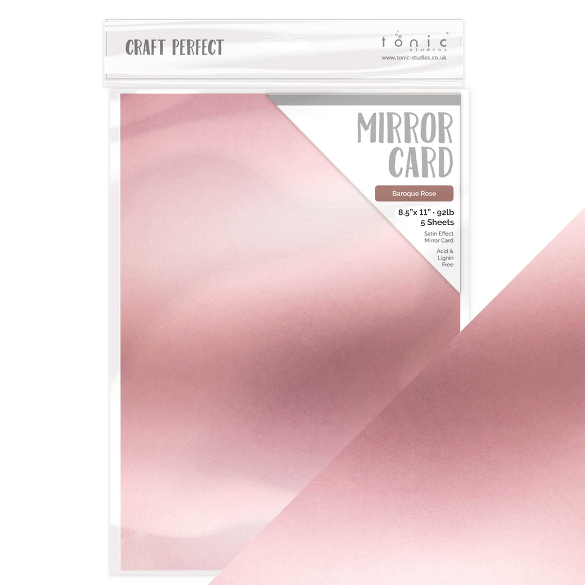 Satin Mirror Cardstock Pack - 8.5" x 11" | Craft Perfect – Tonic ...
