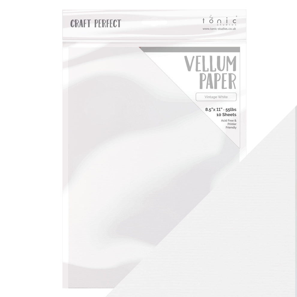 Craft Perfect 8.5x11 Vellum Paper, 10 pack – Tonic Studios USA