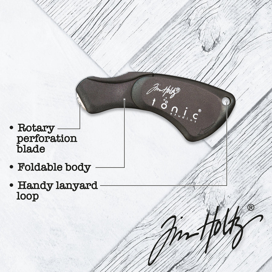 Tim Holtz Mini Rotary Paper Perforator Tool – Tonic Studios USA
