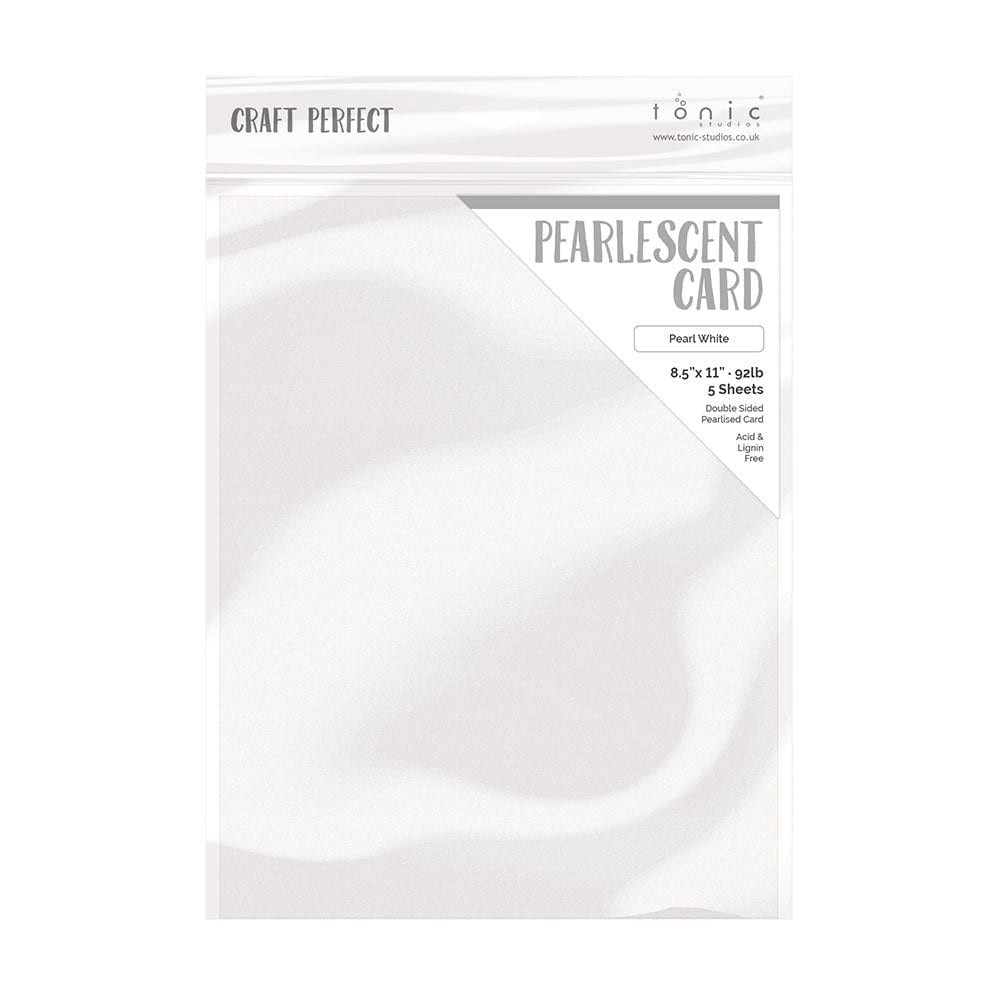 Craft Perfect Pearlescent Cardstock Bundle - Onyx, Ivory and Pearl ...
