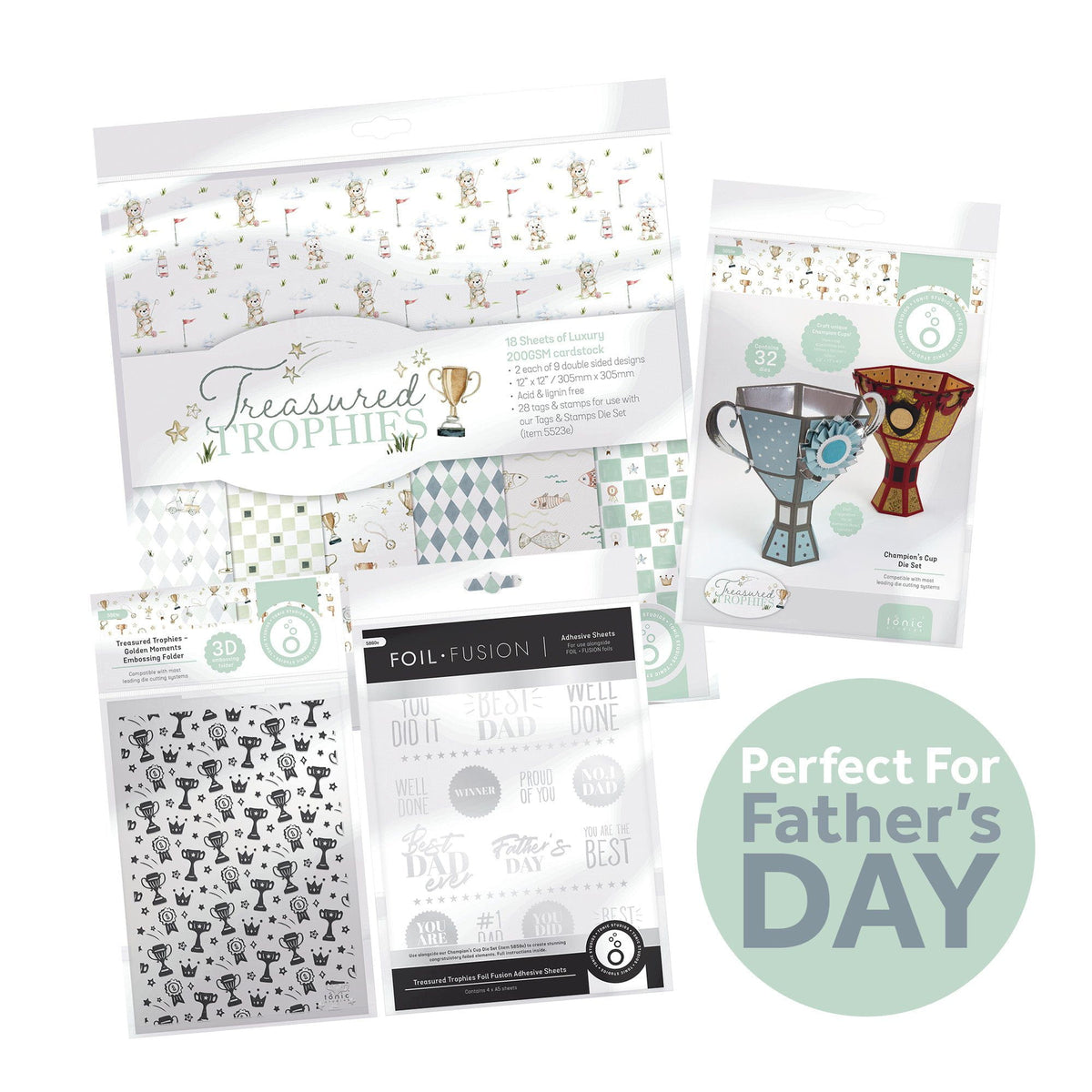 Treasured Trophies Full Papercraft Collection – Tonic Studios USA