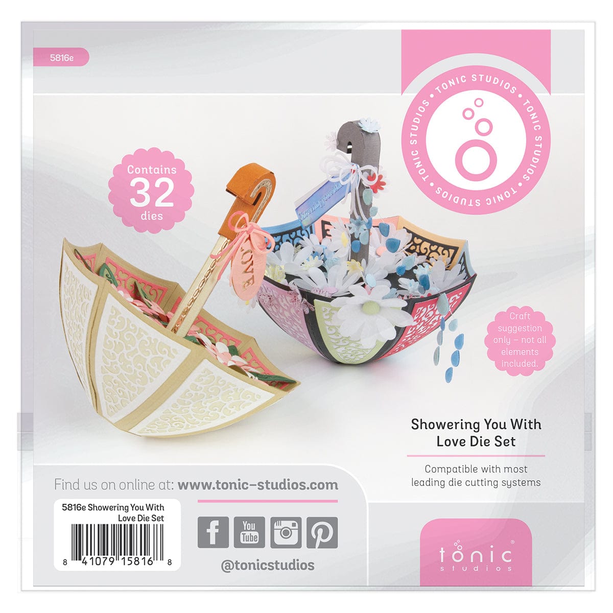 Showering You With Love Die Set - Create & Make – Tonic Studios USA