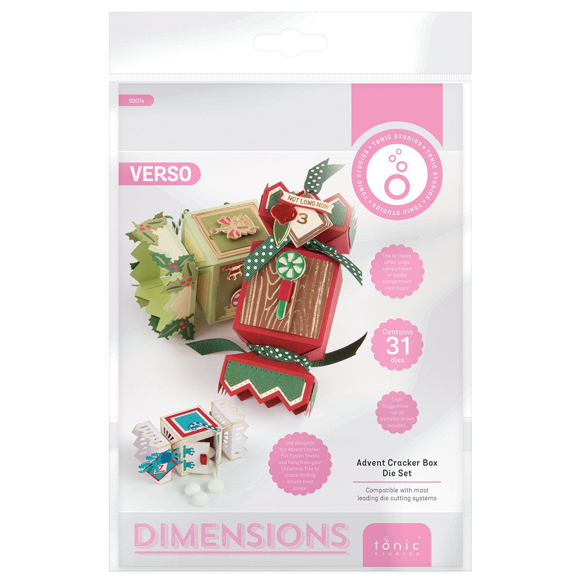 Advent Christmas Cracker Box Die Set & Foil Fusion Collection – Tonic ...