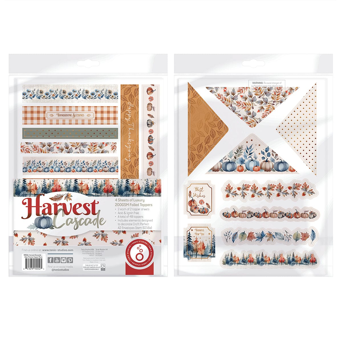 Harvest Cascade Topper Set - Give Thanks – Tonic Studios USA
