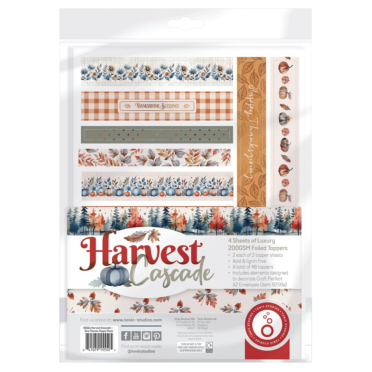 Harvest Cascade Topper Set - Give Thanks – Tonic Studios USA
