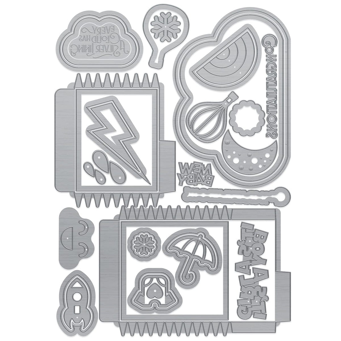 Wonderful Weather Cloud Gift Box Die Set – Tonic Studios USA
