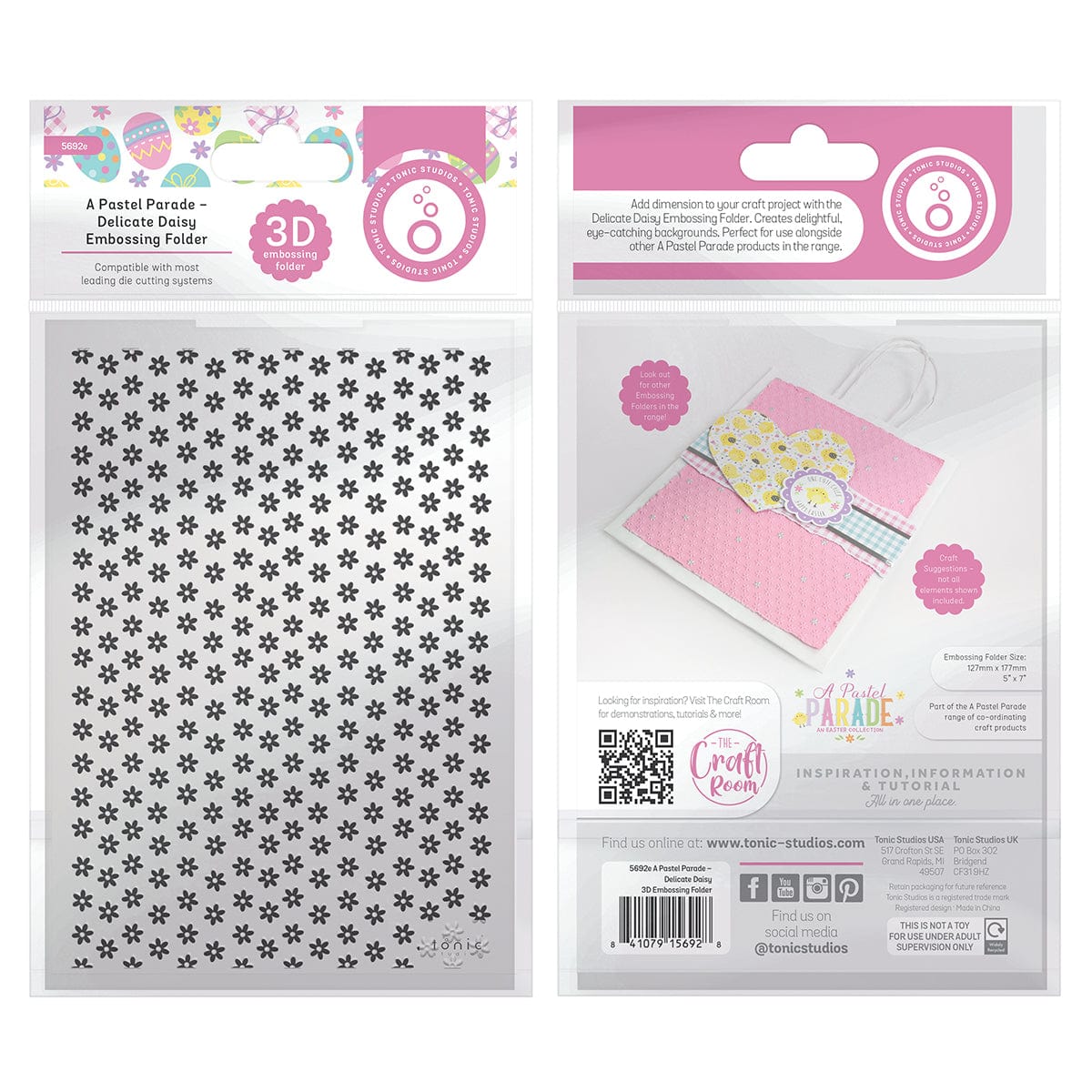 A Pastel Parade Delicate Daisy 3D Embossing Folder – Tonic Studios USA