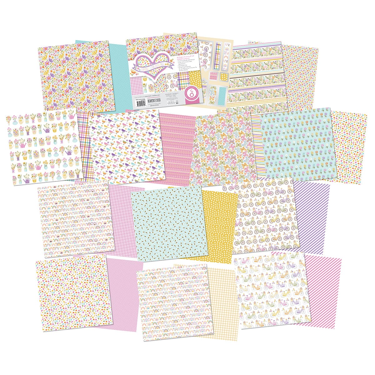 Spring Has Sprung 8" x 8" Patterned Paper Pad – Tonic Studios USA