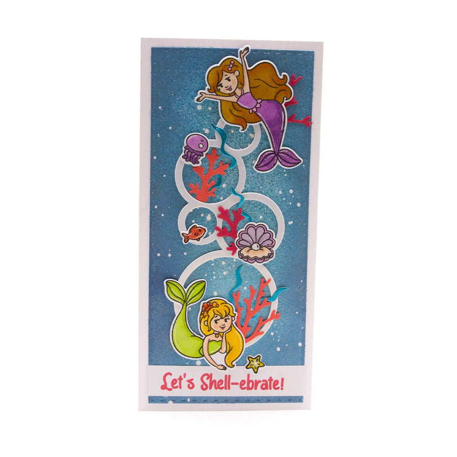 Stamp Club Fin-Tastic Mermaid Stamp & Die Set (SC23) – Tonic Studios USA