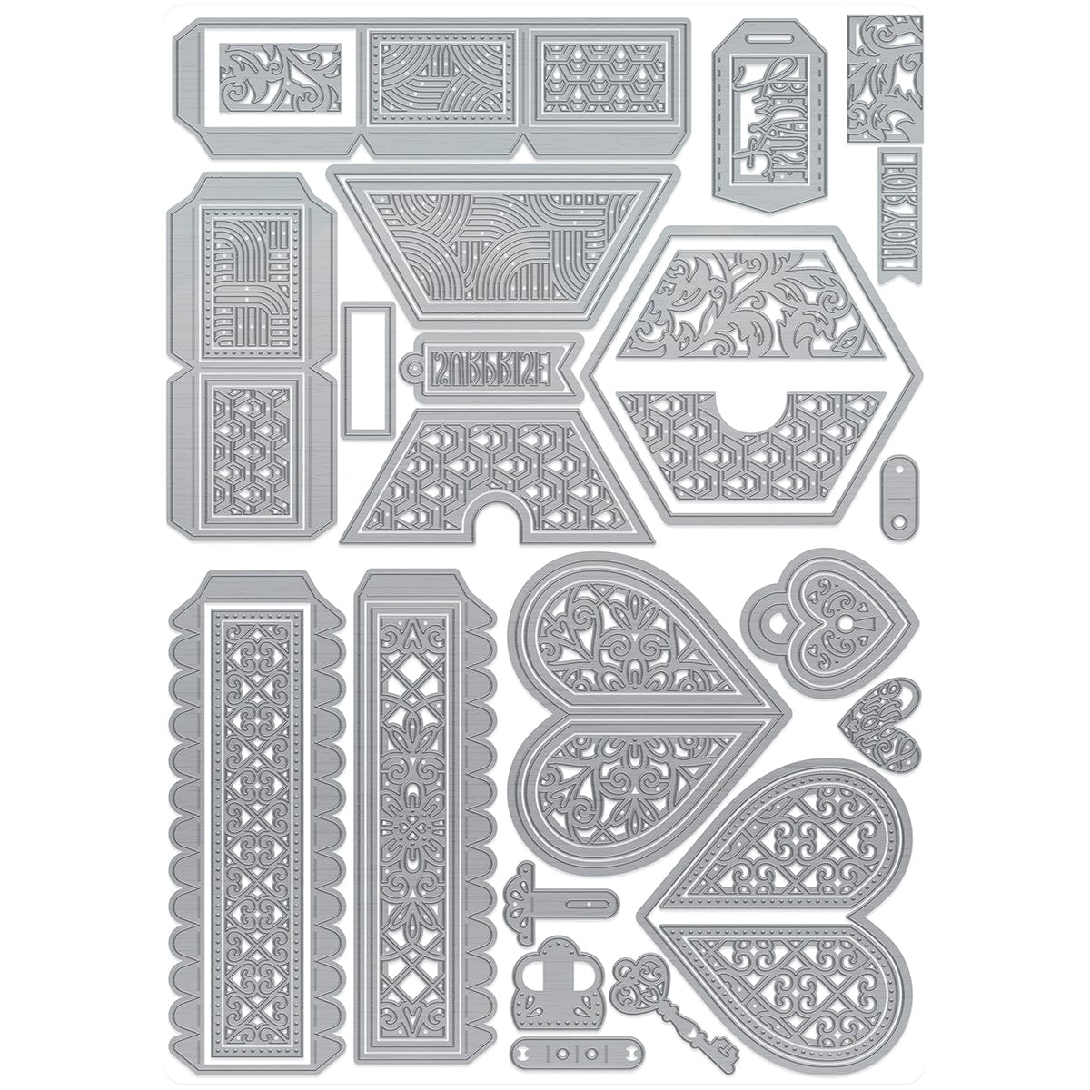 Heart & Hexagon Split Box Die Set - 5220e – Tonic Studios USA