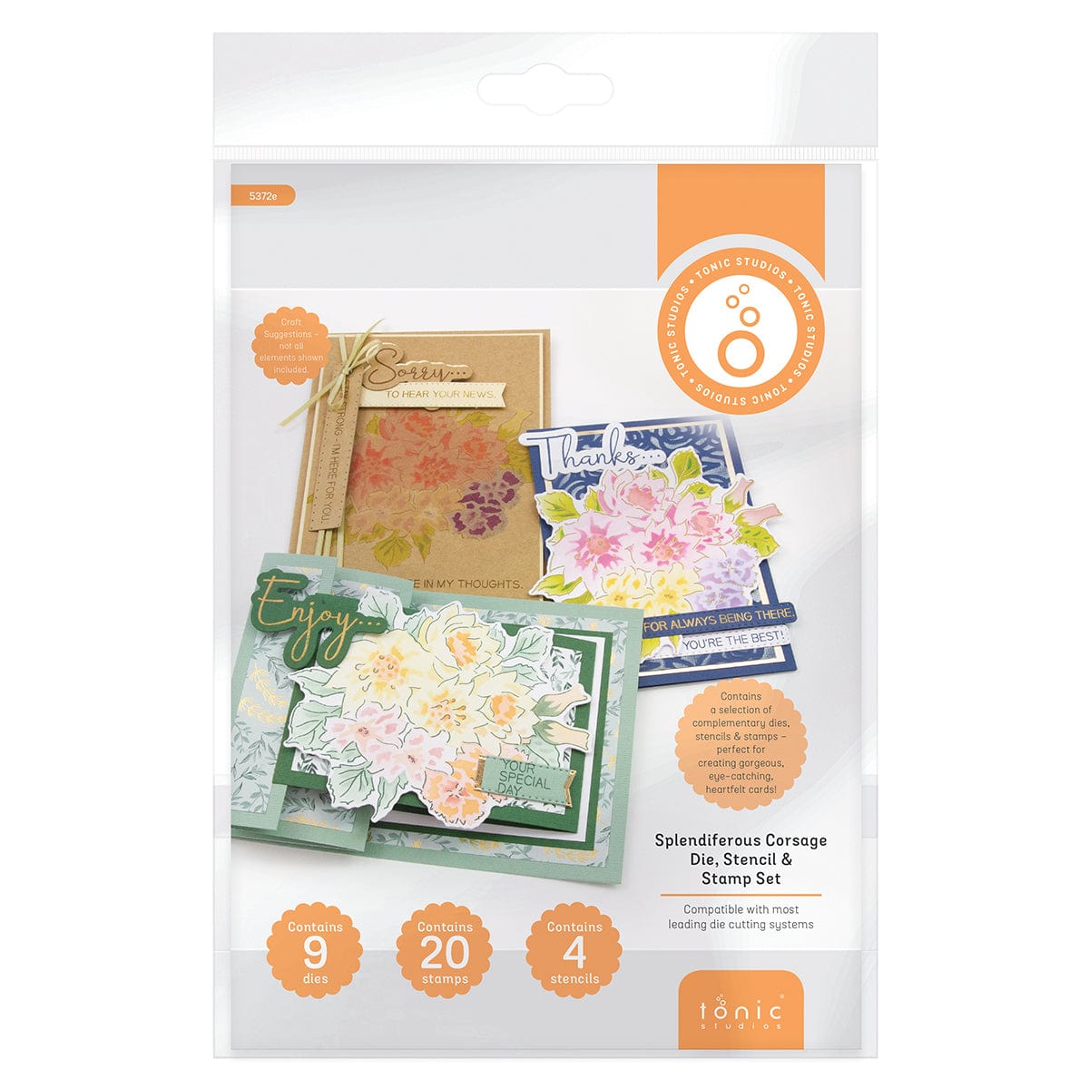 Splendiferous Corsage Die, Stencil & Stamp Set – Tonic Studios USA