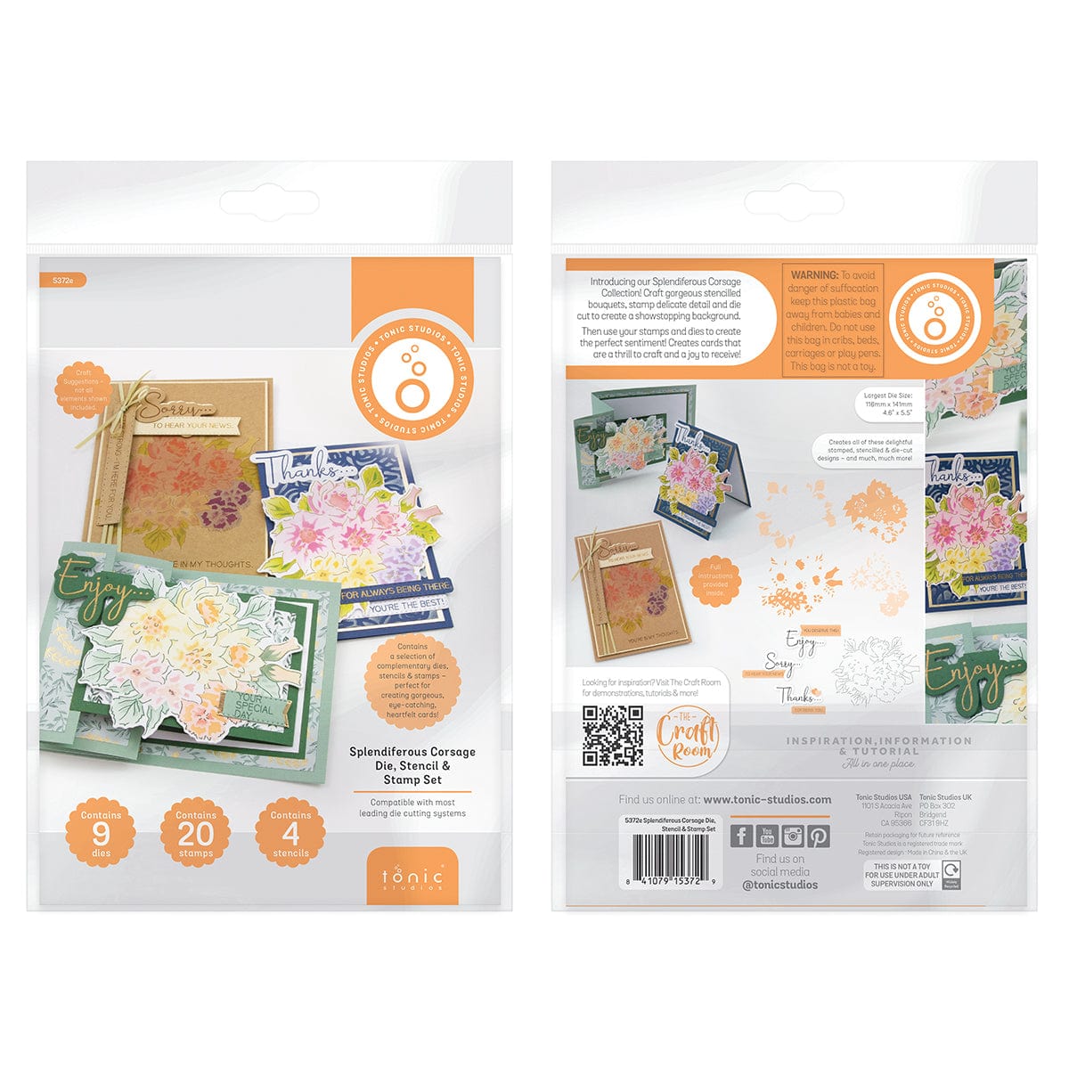 Splendiferous Corsage Die, Stencil & Stamp Set – Tonic Studios USA