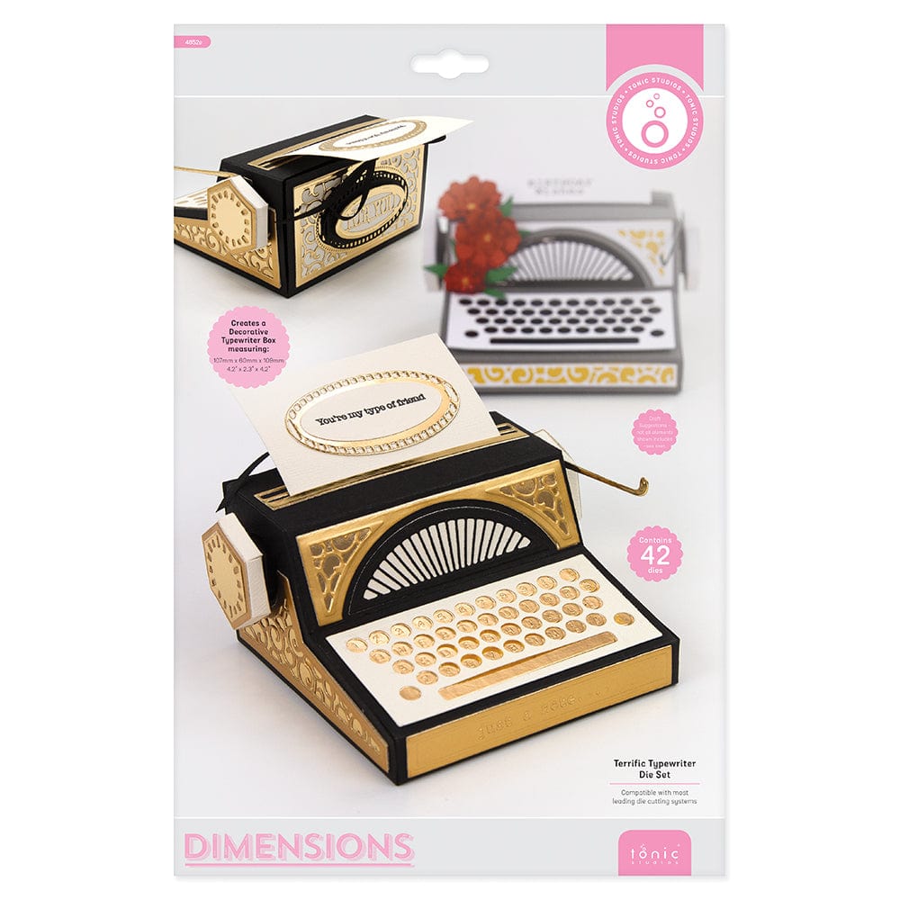 Terrific Typewriter Die Set – Tonic Studios USA